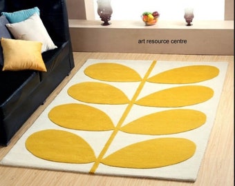 Modern Abstract Handmade Tufted Area Rug for Living Room - Etsy