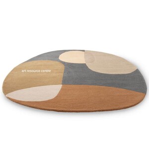 Modern Abstract Oval Shape Area Rug for Living Room . Bedroom ...