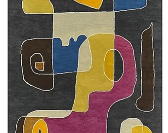 Modern Abstract Area Rug for Living Room . Bedroom - Etsy