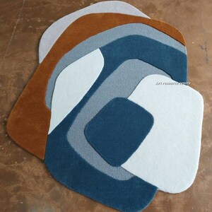 Handmade Tufted Loop Cut Odd Shape Area Rug for Living Room,bedroom ...