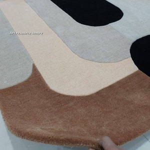 Modern Abstract Handmade Tufted Area Rug for Living Room - Etsy