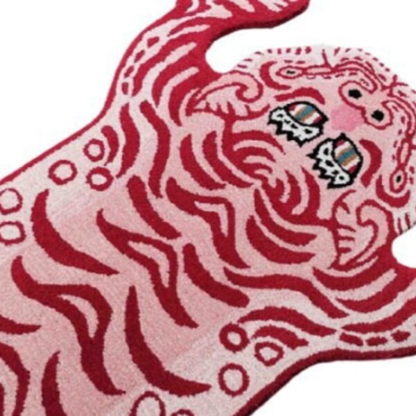 Pink Animal Rug - Etsy