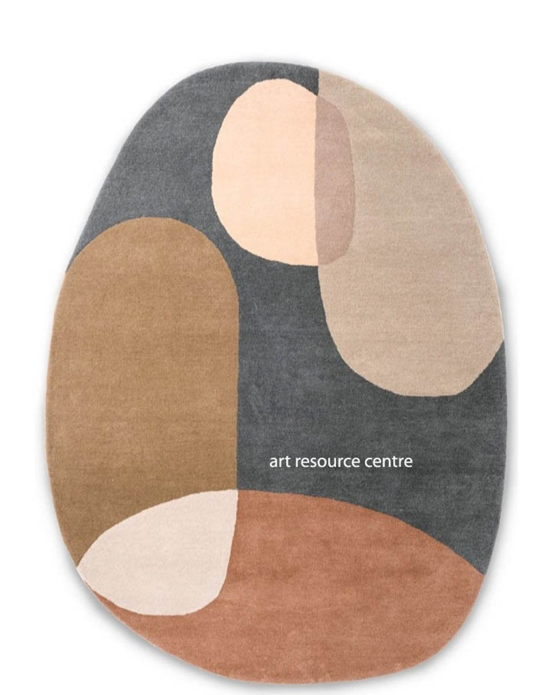 Modern Abstract Oval Shape Area Rug for Living Room . Bedroom ...