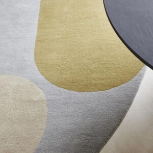 Modern Abstract Oval Shape Area Rug for Living Room . Bedroom ...