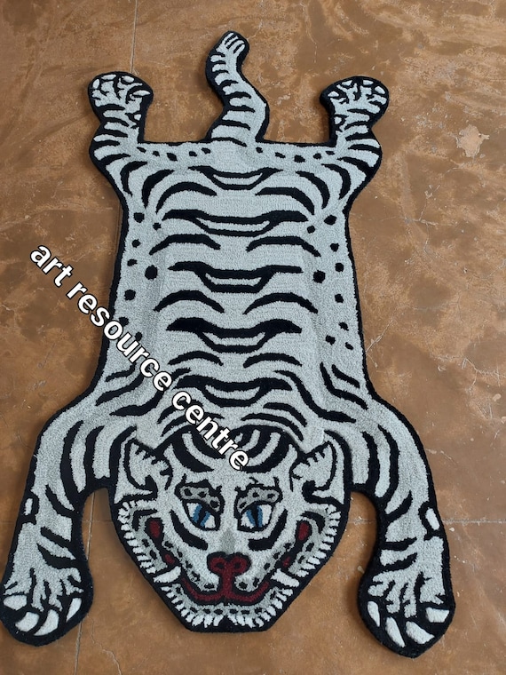Handmade Tufted Tibetan Tiger Wool Rug for Living Room - Etsy