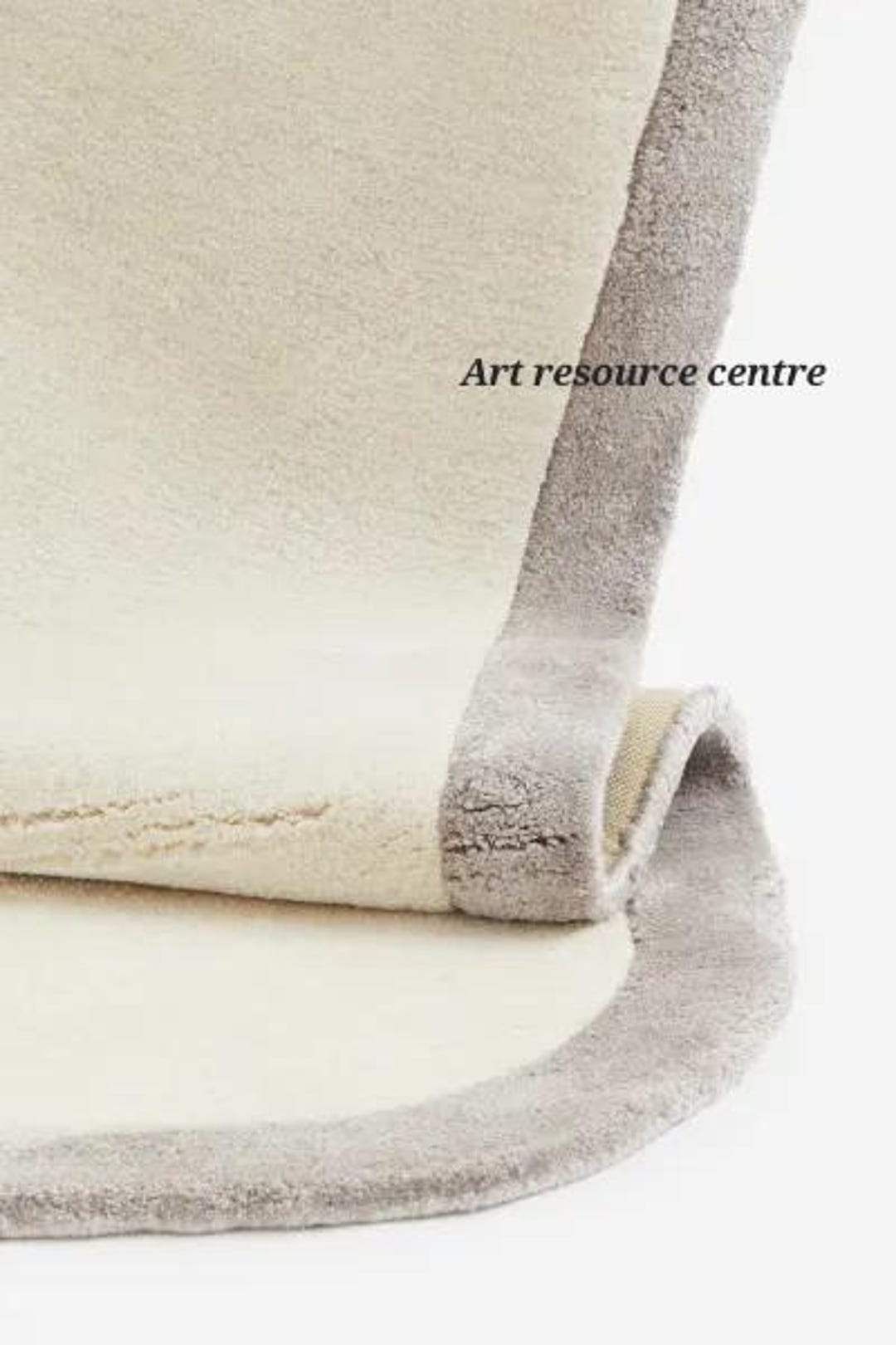 Ultra Modern Premium Abstract Irregular Ivory Grey Handmade Woolen ...