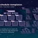 Stream Schedule Template - Pixel Galaxy Theme | Twitch Social Media ...