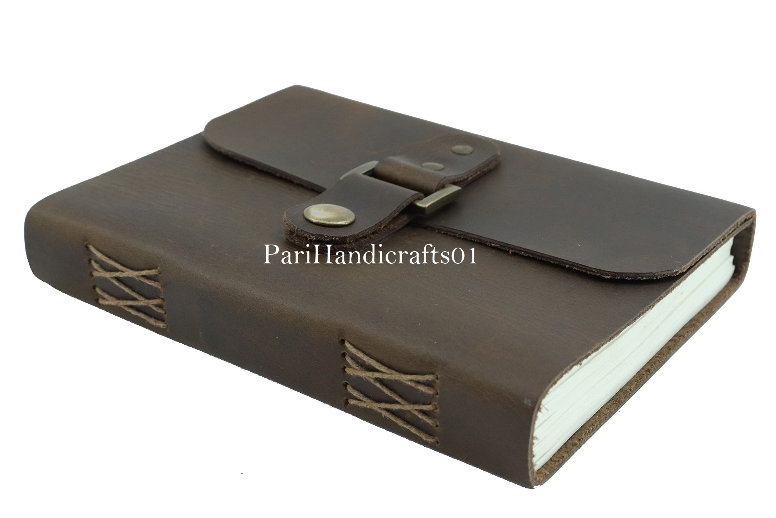 Vintage Leather Journal Recycled Paper Journal, for Notes, Notebook ...