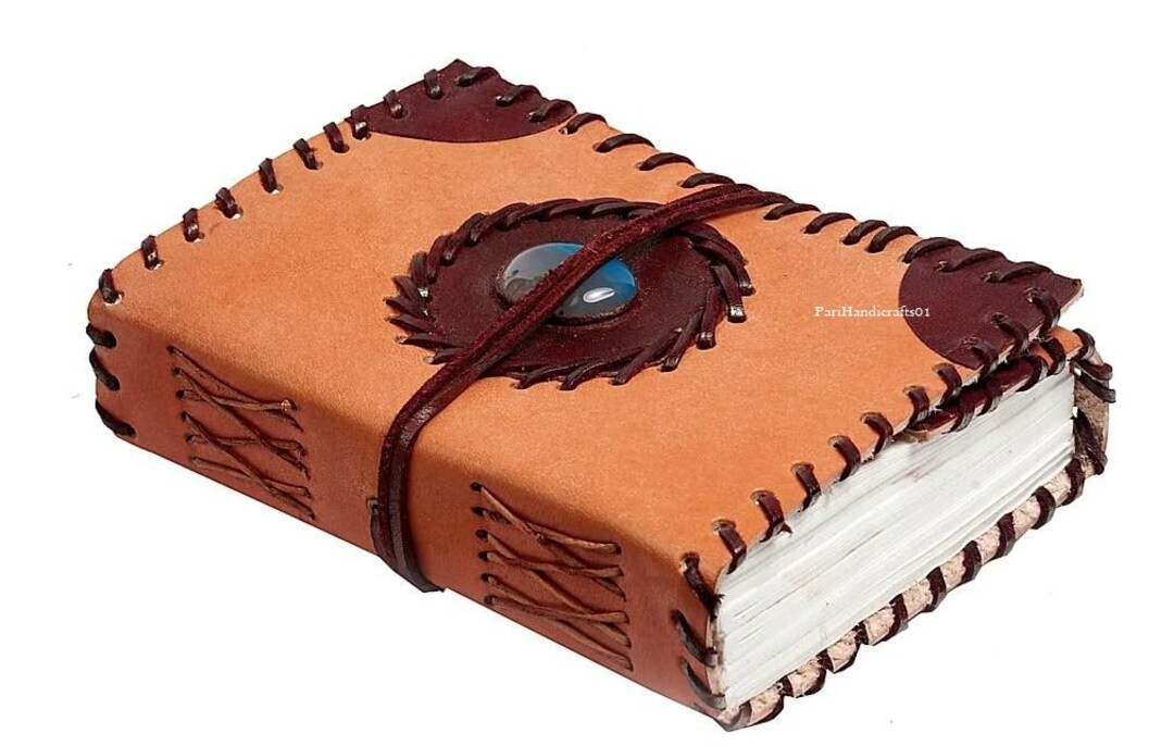 Personalized Handmade Leather Diary, Seven Wonder, 1stone Taj, 1chakra ...