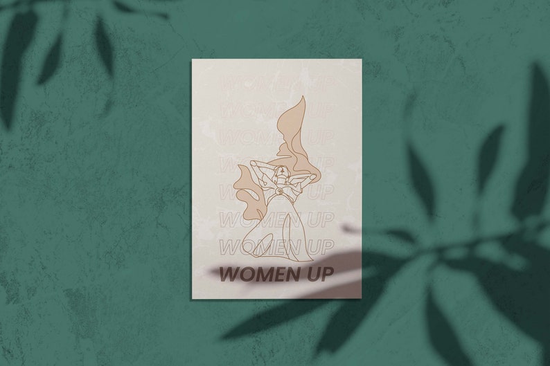 Feminist Wall Art Women up Boho Wall Decor Feminism Poster - Etsy