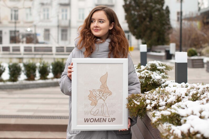 Feminist Wall Art Women up Boho Wall Decor Feminism Poster - Etsy