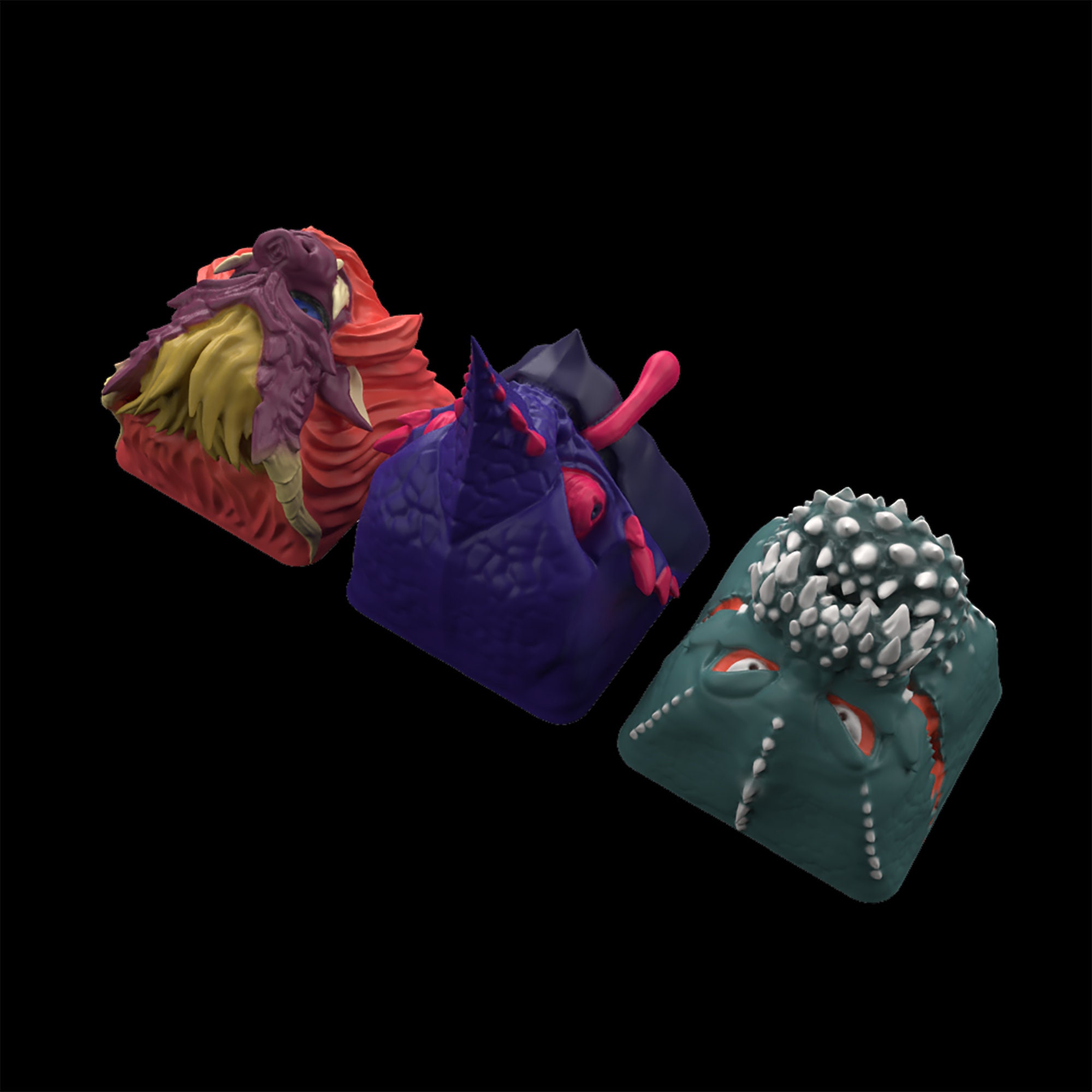 Artisan Keycap Monster Hunter Vol. 2 Mechanical Keyboard - Etsy