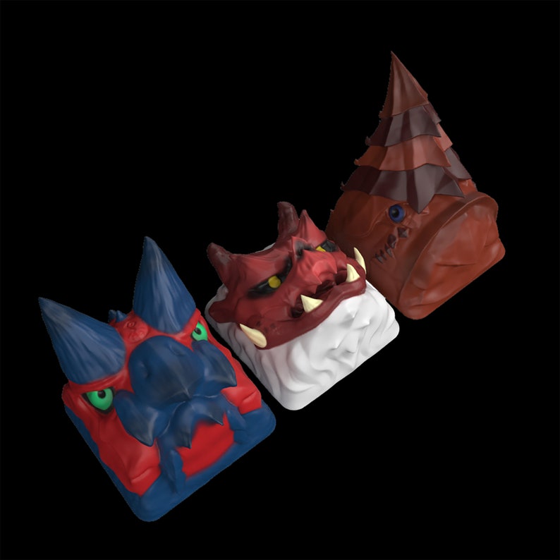 Artisan Keycap Monster Hunter Vol. 3 Mechanical Keyboard Digital Stl - Etsy