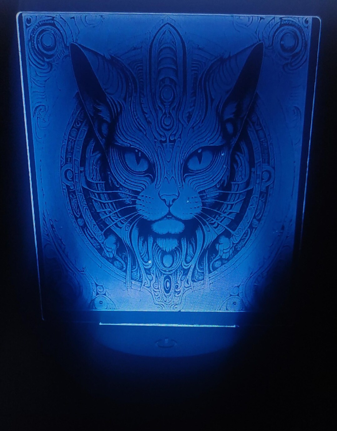 Night Light Cat - Multi Color Led - Etsy