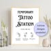 Wedding Temporary Tattoo Sign, Instant Digital Download, Printable at ...