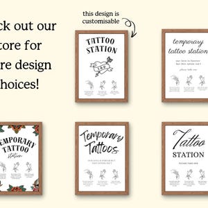 Wedding Temporary Tattoo Sign, Instant Digital Download, Printable at ...