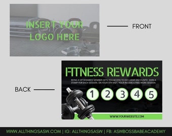 Gym Loyalty Card - Etsy