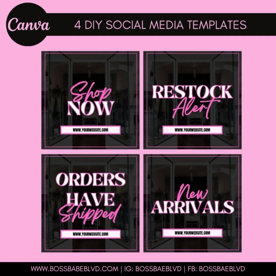 Social Media Flyer Bundle, Instagram Flyers, Restock Flyers, Buy Now ...