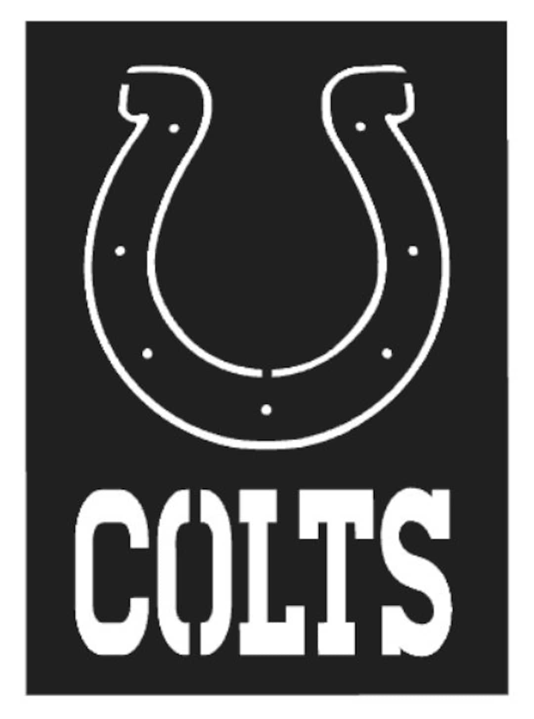 Colts Logo and Name Stencil - Etsy