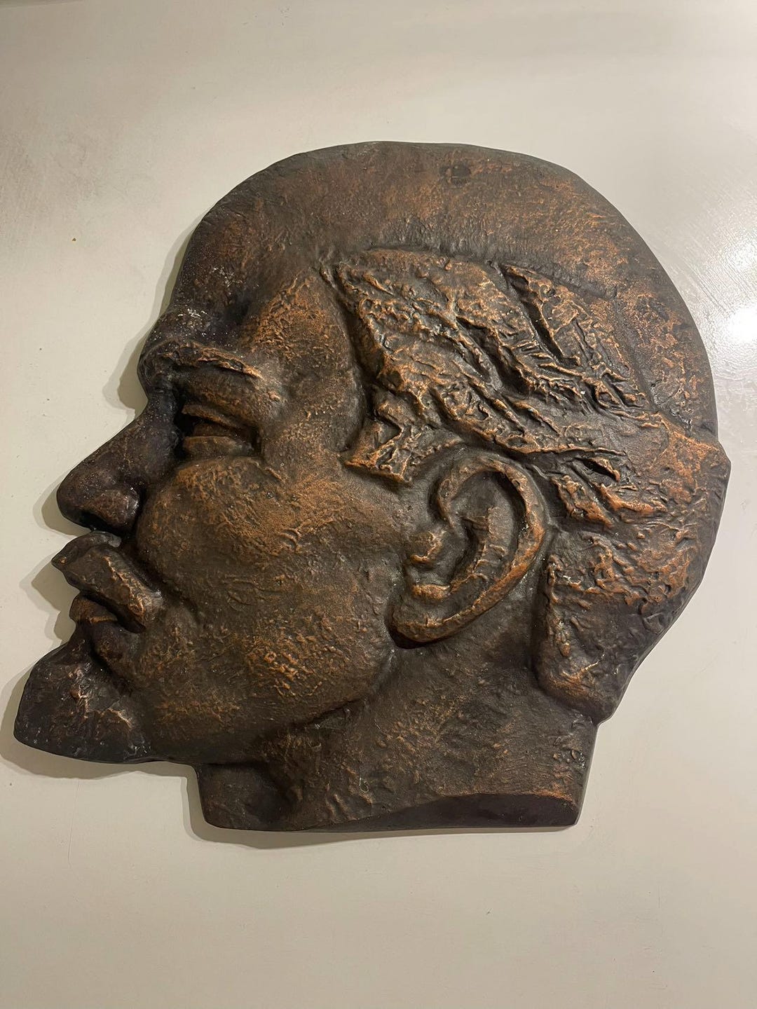 Original Vintage Soviet USSR Lenin Wall Plaque Bas Relief Cast Metal - Etsy