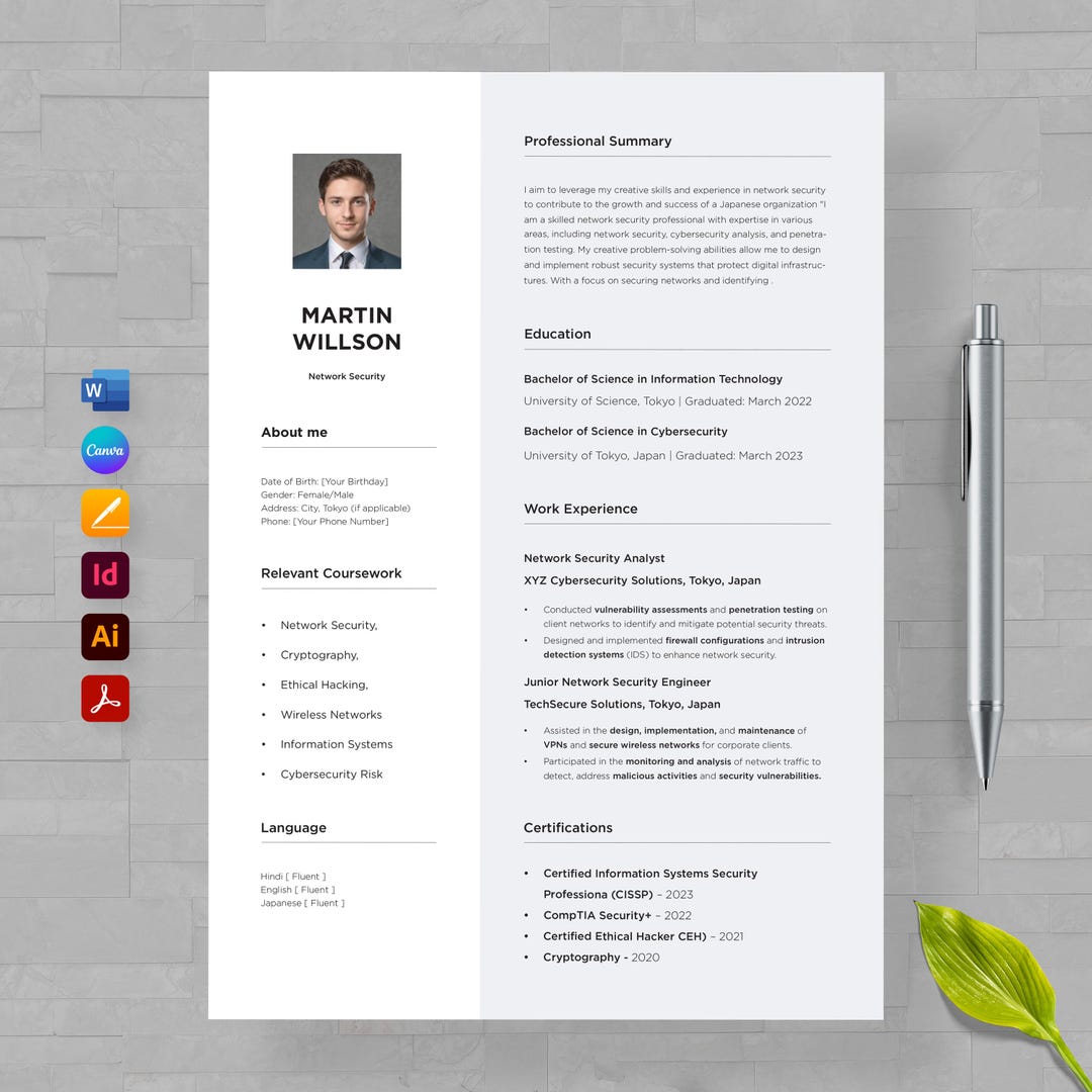 Professional Japanese Resume Templates | Tailored for the Japanese Job ...