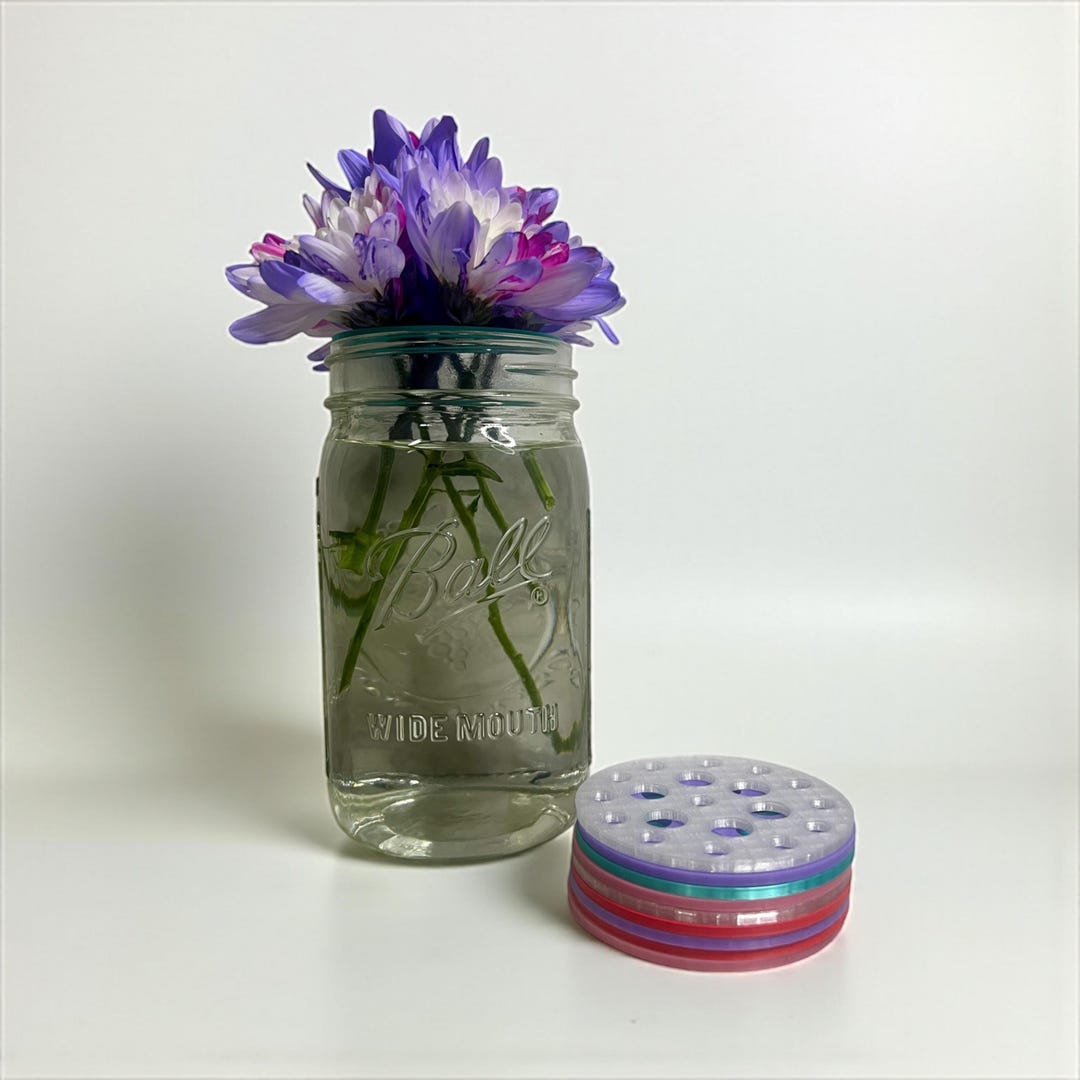 Flower Frog Stem Arranger: Mason Jar Lid Insert, Propagation Tool - Etsy