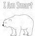 Kids Printable I Am Smart Bear Coloring Page, Children's Art Activities ...