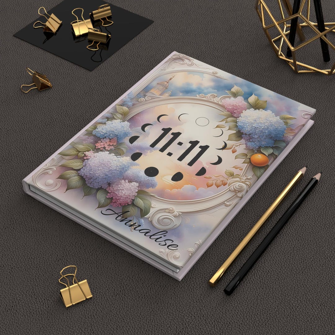 Personalized Moon Phase Journal, Hardcover Celestial Notebook, Lunar ...