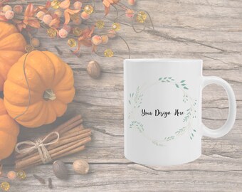 Autumn Mug Mockup - Etsy
