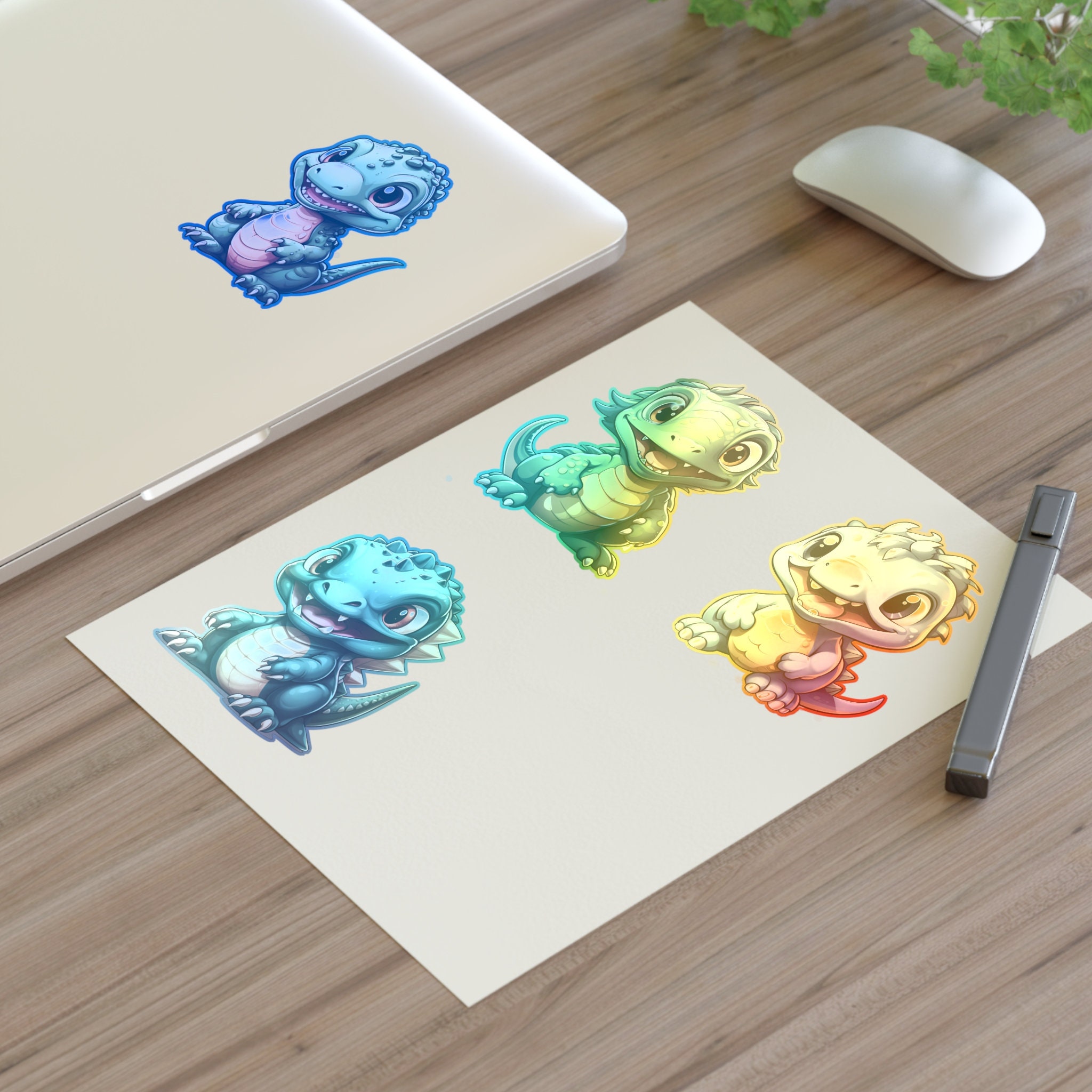 Tiny Dinosaurs Sticker Sheets - Etsy