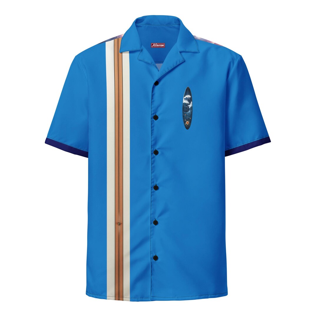 Surf Theme Bowling Shirt - Etsy