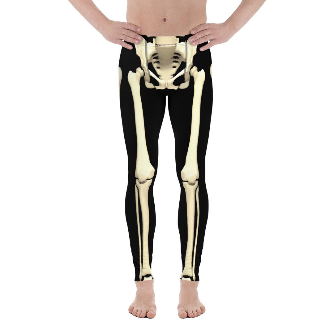 Men's Skeleton Leggings - Etsy