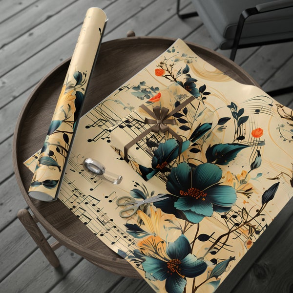 Music Wrapping Paper - Etsy