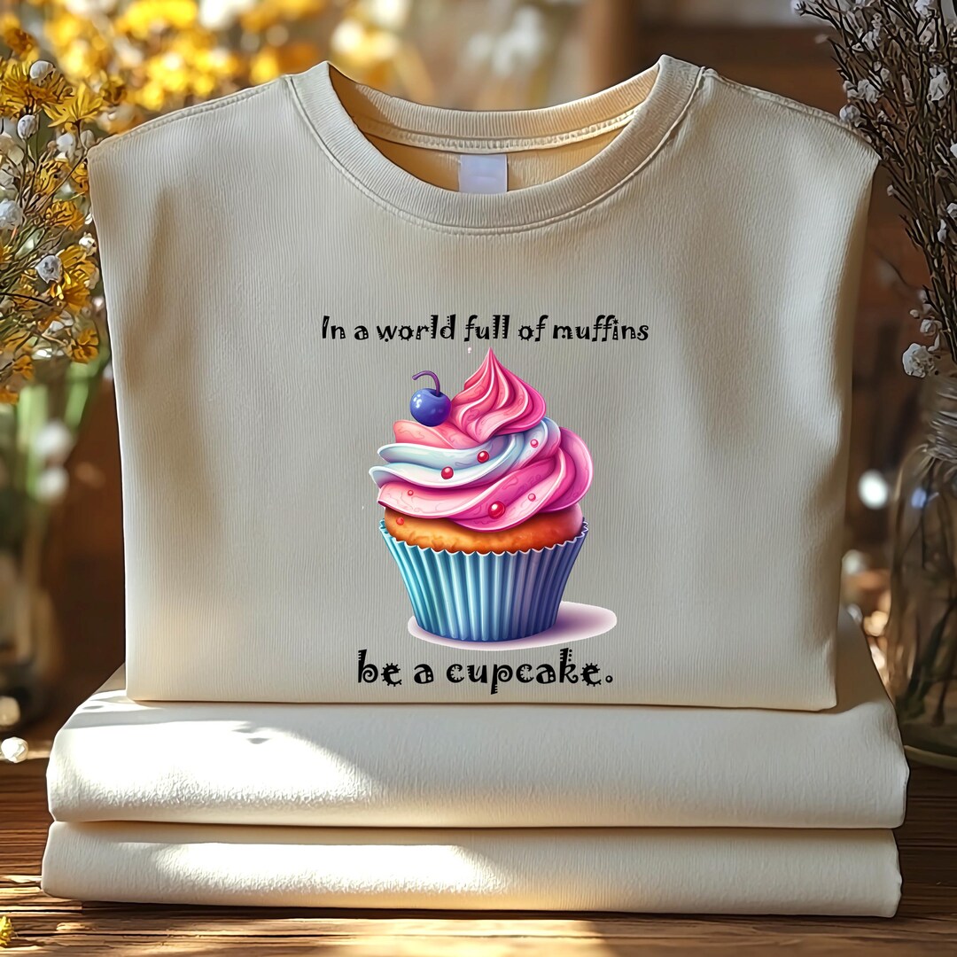 Be A Cupcake Unisex Heavy Cotton Tee - Etsy