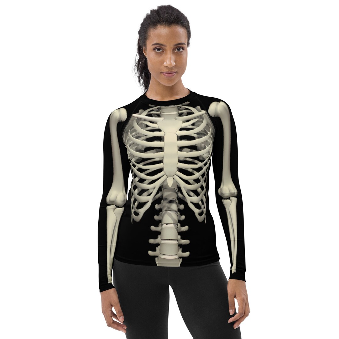 Women's Skeleton Rash Guard - Etsy