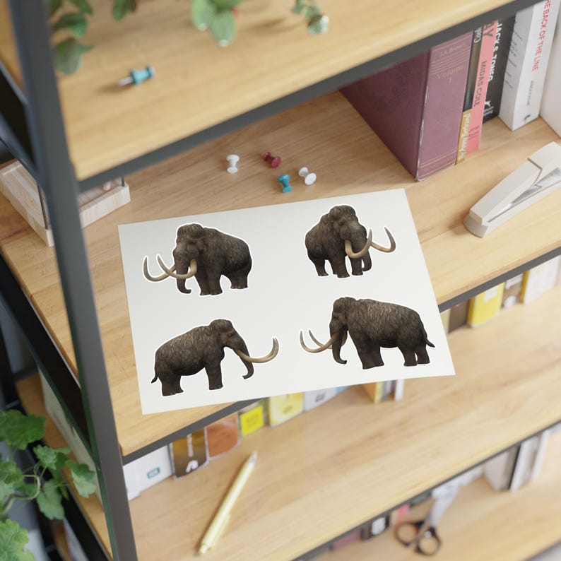 Wooly Mammoth Sticker Sheets - Etsy
