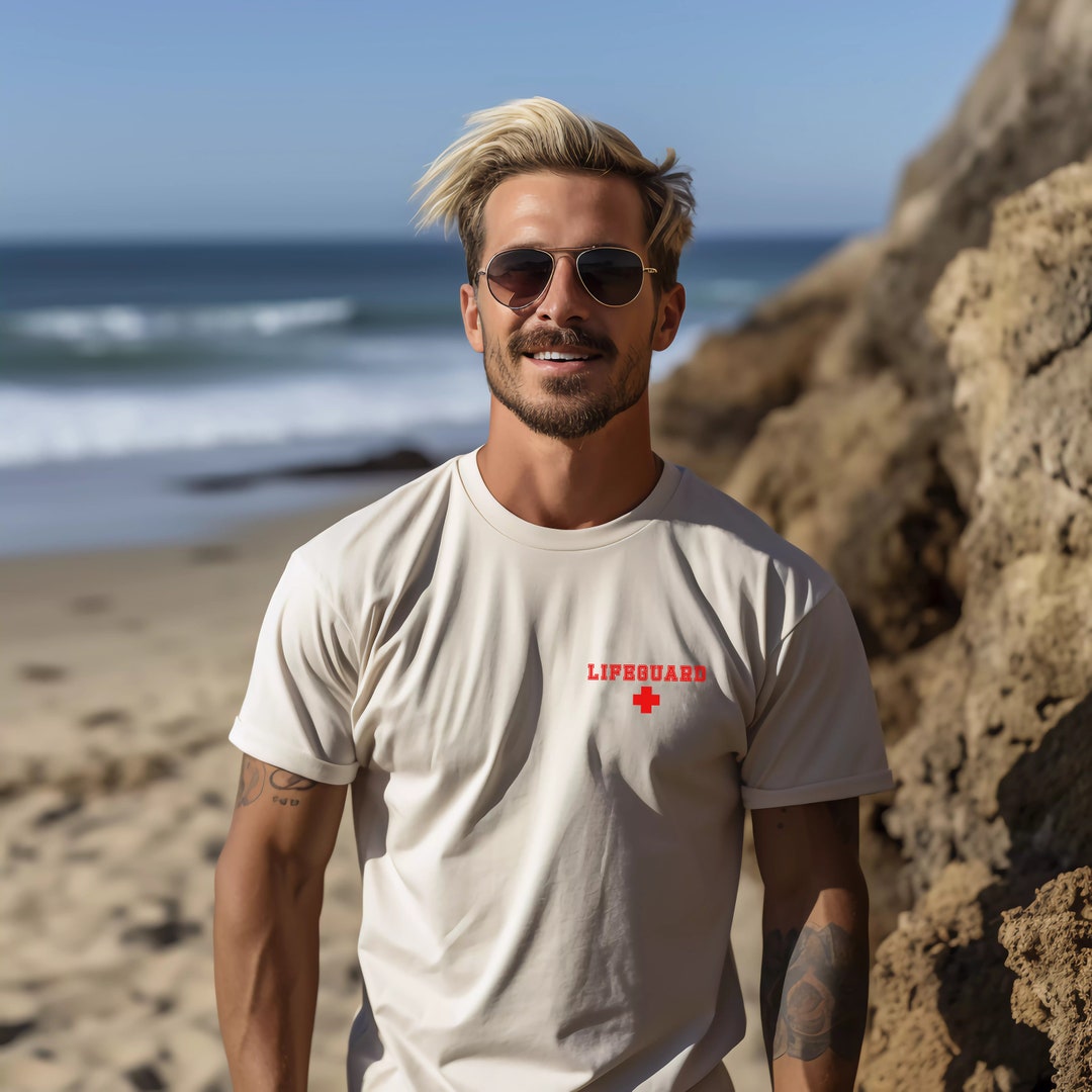 White Lifeguard Two Side Beefy-t® Short-sleeve T-shirt - Etsy