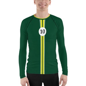 British Racing Green Men's Rash Guard - Etsy