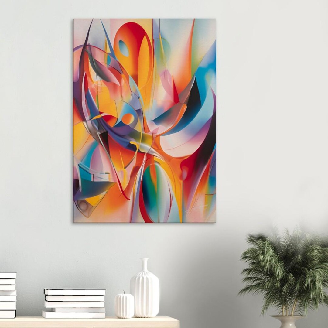 Energy of Colors Abstract Art for Your Home on Canvas 70 X 100 Cm ...