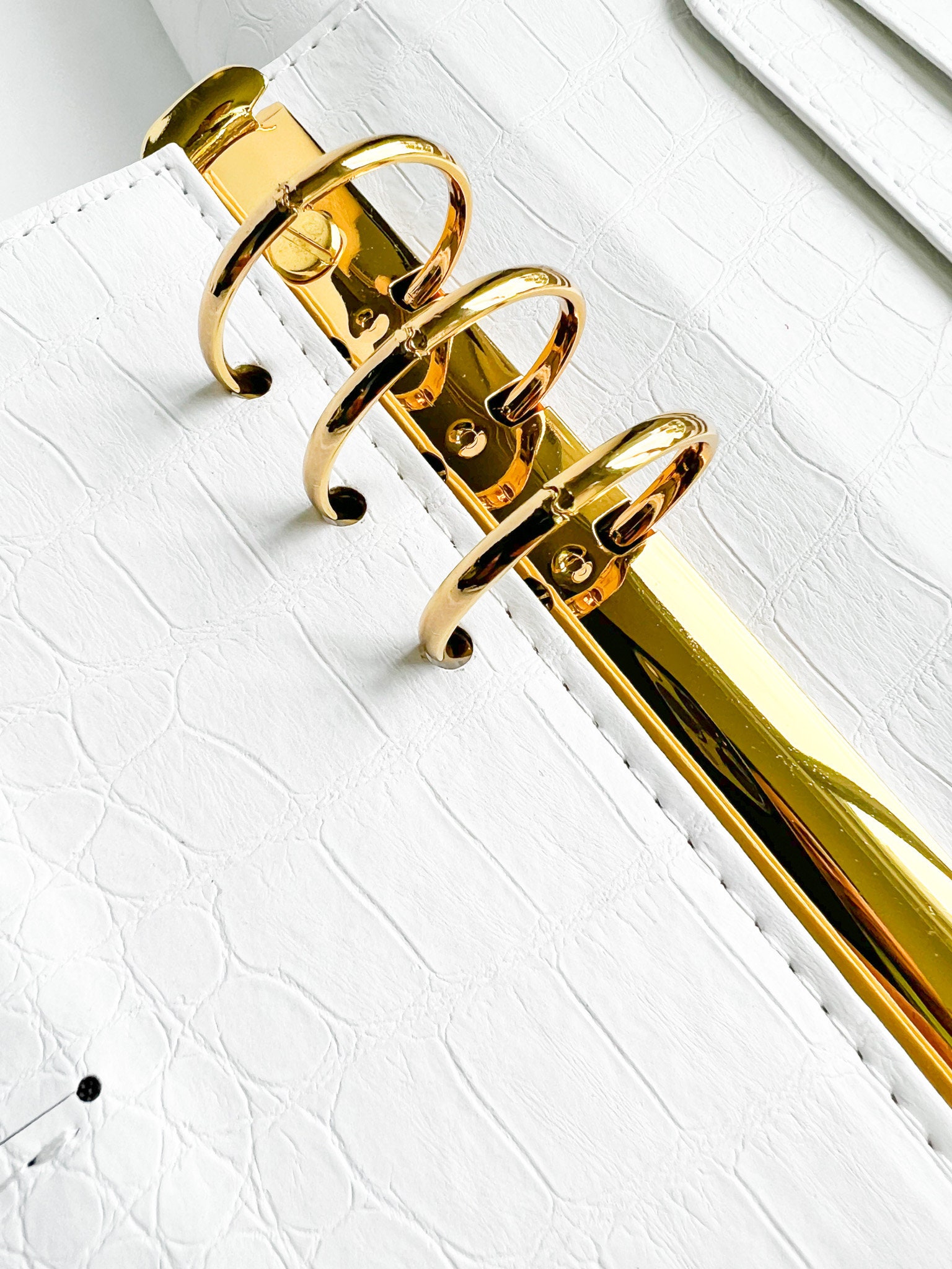 A5 Creme Vegan Leather Planner Cover Leather Portfolio Leather ...