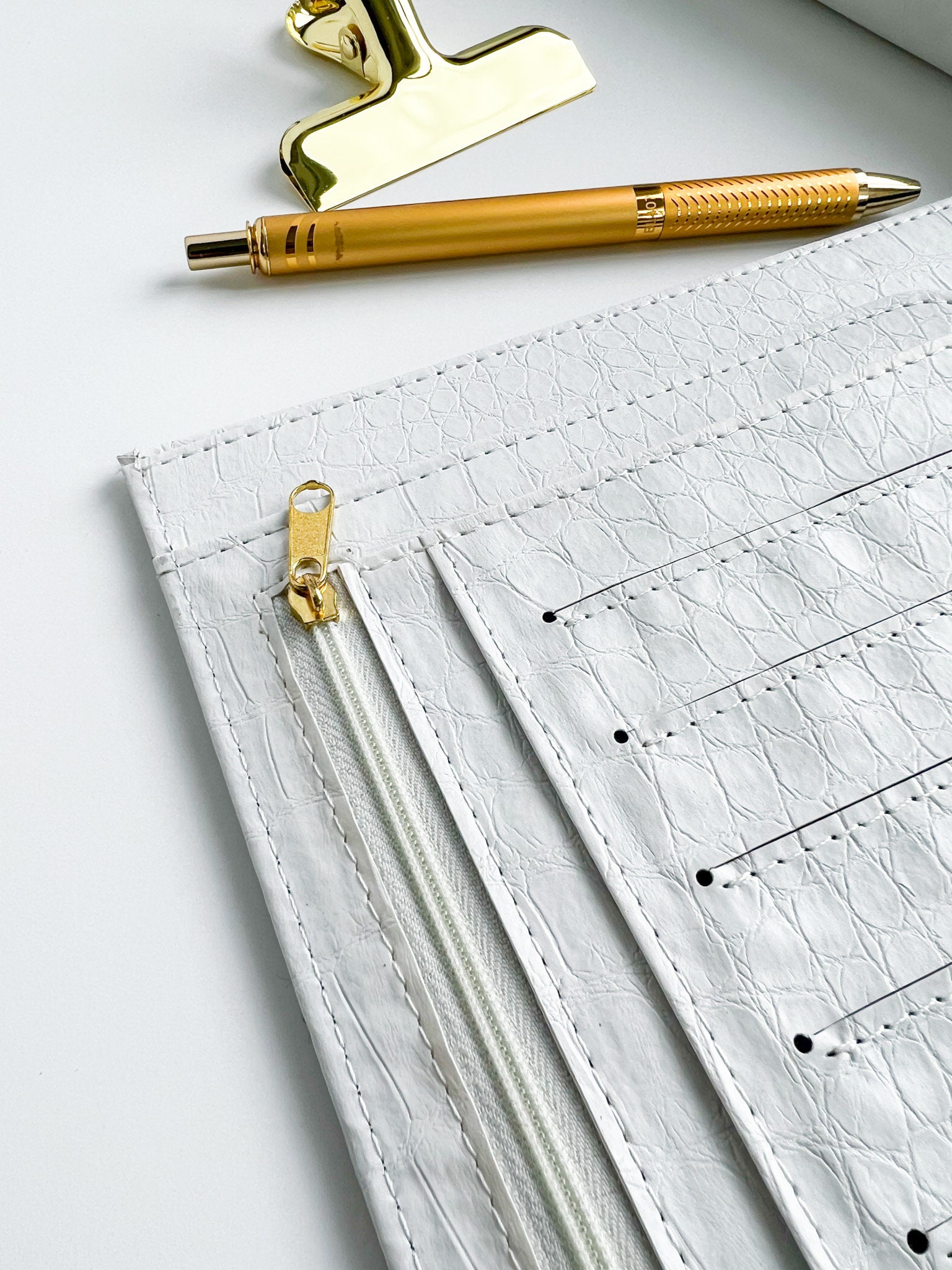 A5 Creme Vegan Leather Planner Cover Leather Portfolio Leather ...