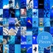 Blue Wall Collage Kit | Indie Room Decor, VSCO Wall Collage Kit - Etsy