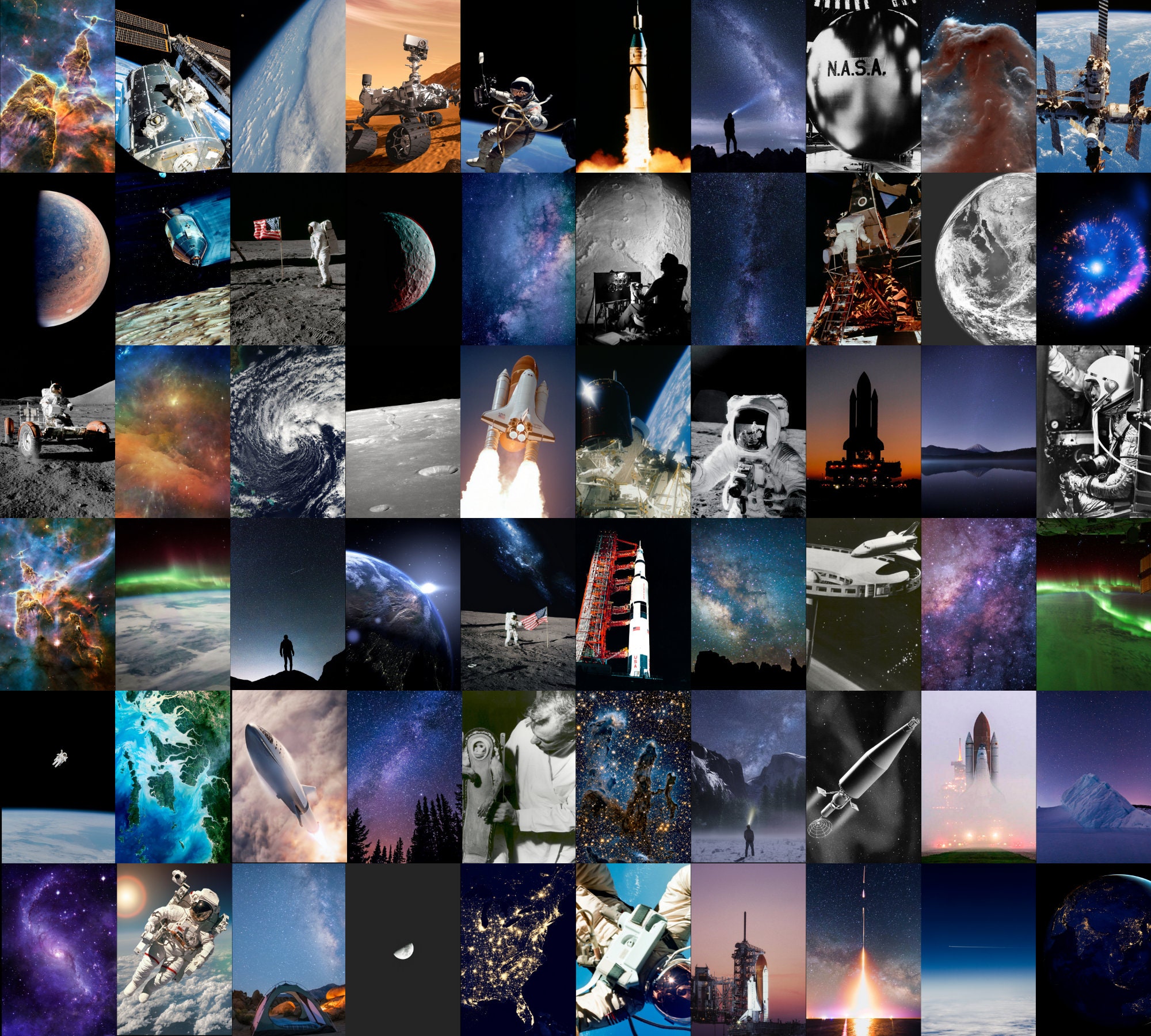 Outer Space Wall Collage Kit | Indie Room Decor, VSCO Wall Collage Kit ...