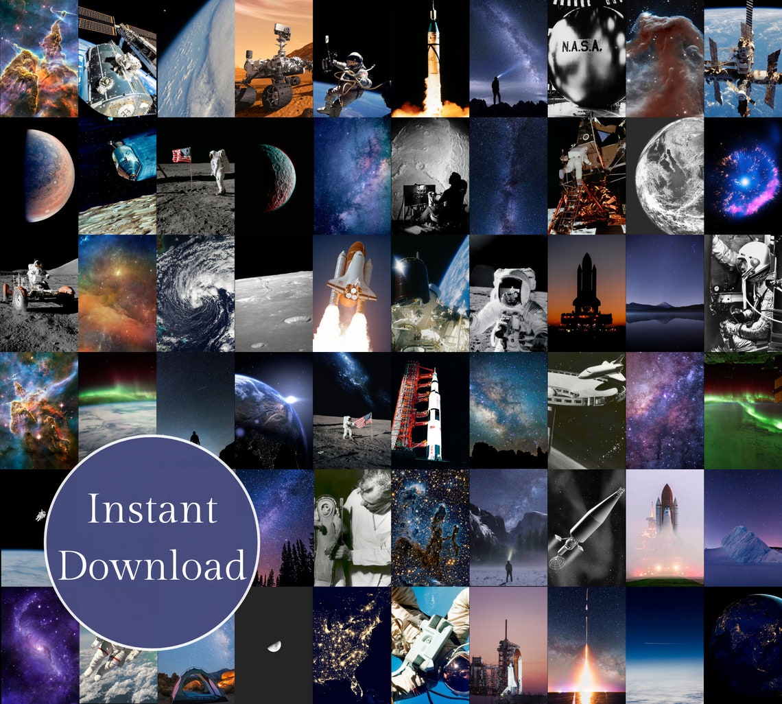 Outer Space Wall Collage Kit | Indie Room Decor, VSCO Wall Collage Kit ...