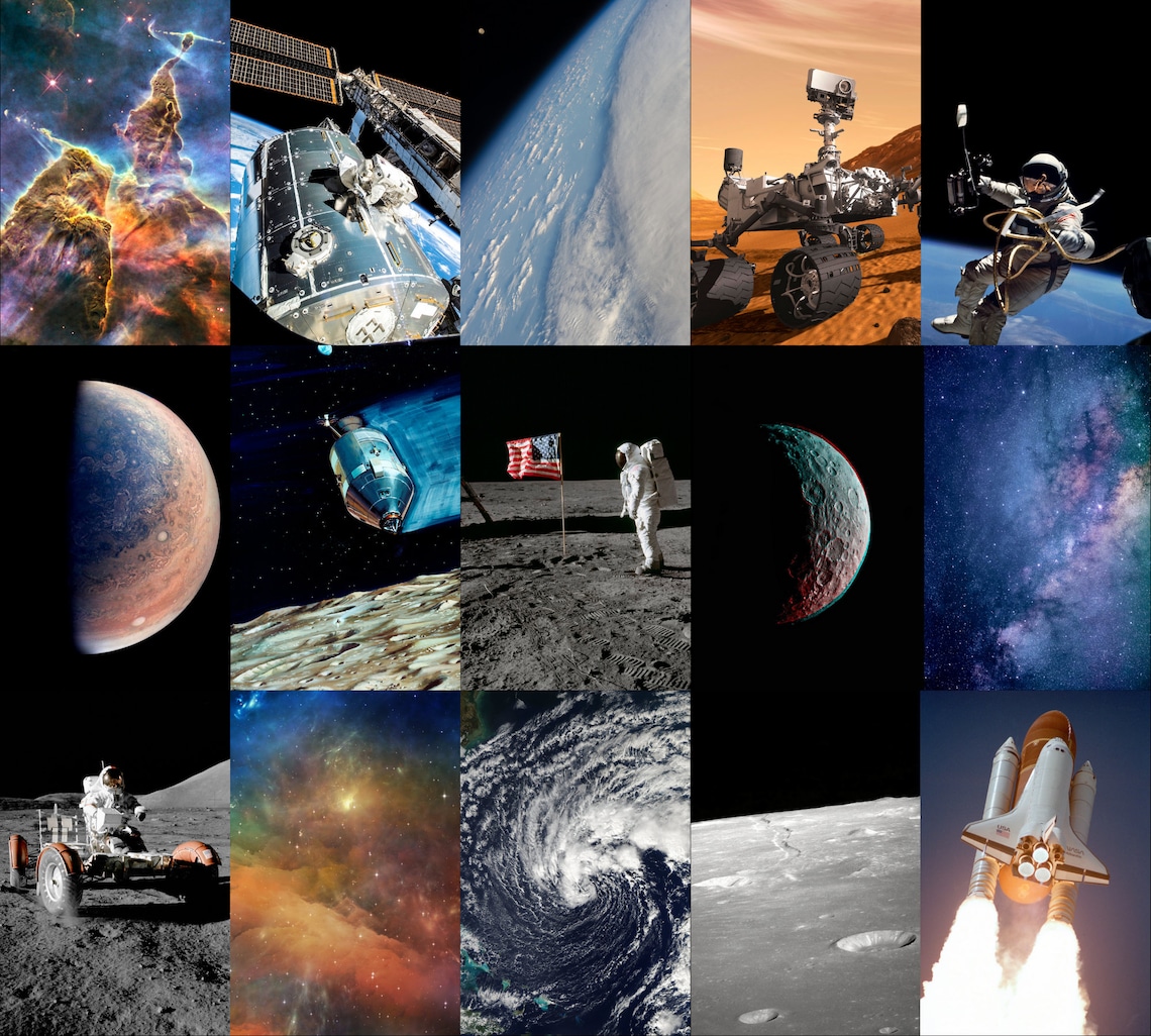 Outer Space Wall Collage Kit | Indie Room Decor, VSCO Wall Collage Kit ...