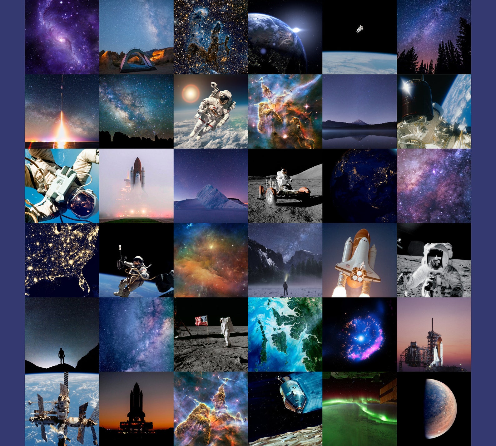Outer Space Wall Collage Kit | Indie Room Decor, VSCO Wall Collage Kit ...