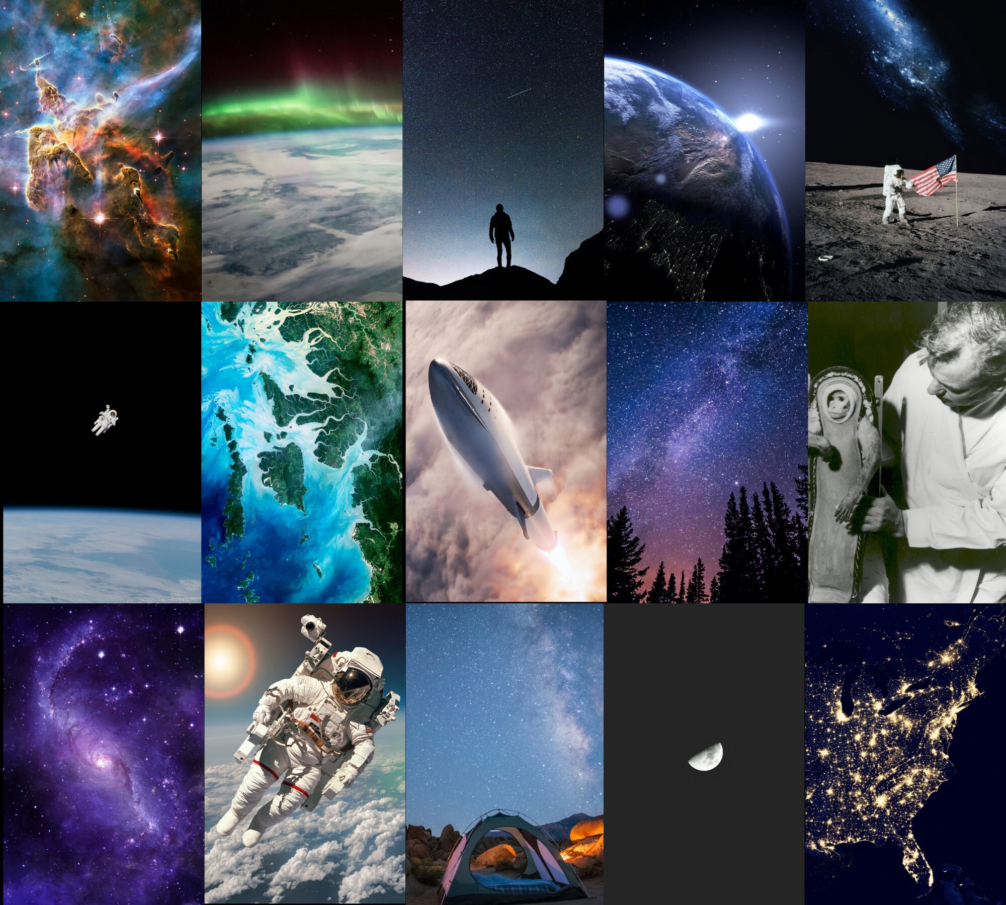 Outer Space Wall Collage Kit | Indie Room Decor, VSCO Wall Collage Kit ...