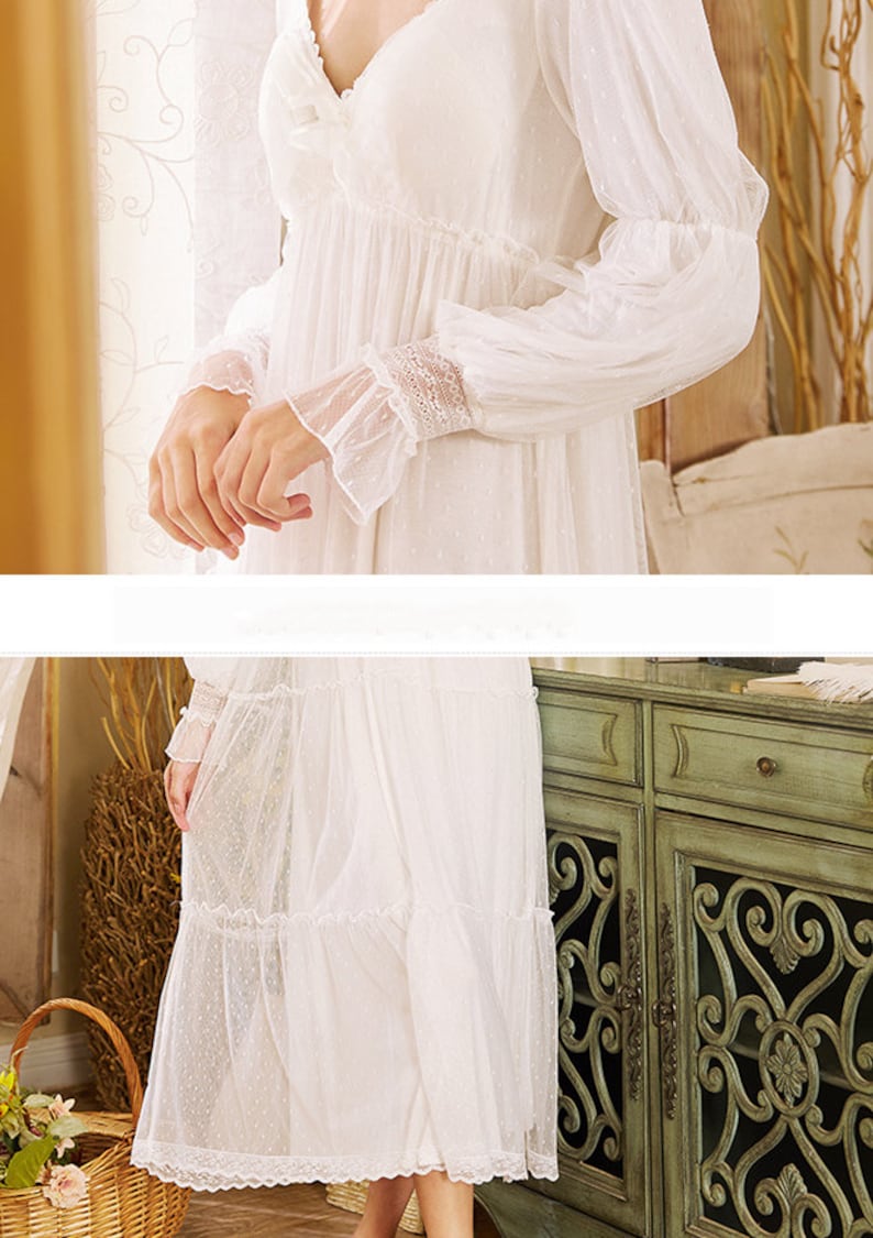Bridesmaid PJ Dress/100% Cotton Pyjamas Dress/elegant Lacy PJ - Etsy