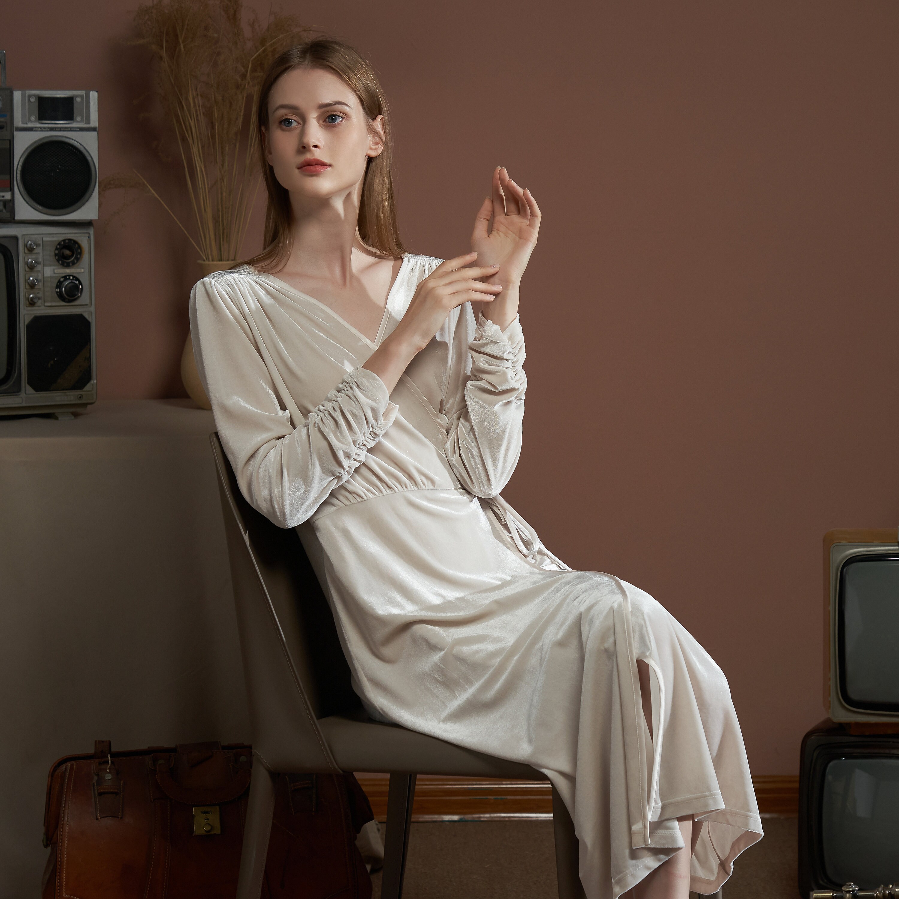 Velvet Robe and Set/cozy Warm Velvet Pajama/velvet Nightgown/velvety ...