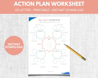 Dream Goal Planner Printable Goal Setting Printable PDF Goals Worksheet ...